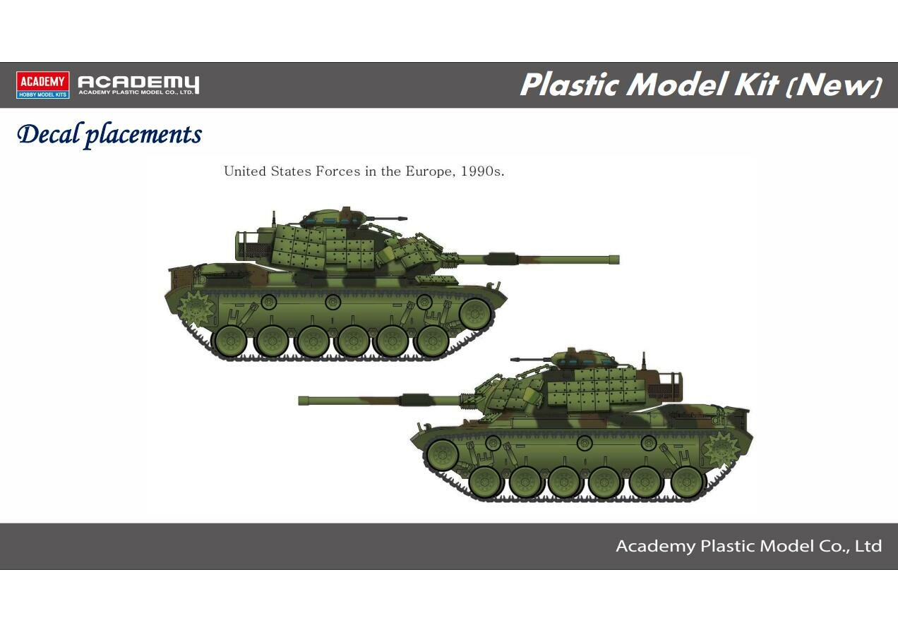 Academy 13425 1/72 USMC M60A1 RISE (P) сборная модель танка