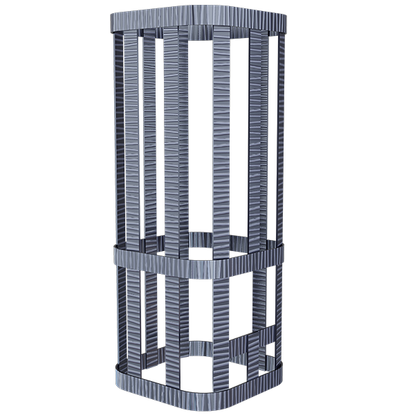 Сетка на трубу для Ураган под шибер (250х250х750) GFS ЗК 18/25/30, Гроза 18, Гром 30 (Технолит)