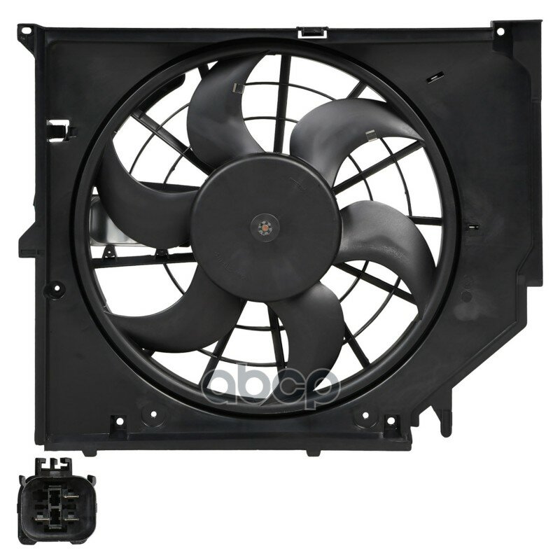 Э/вентилятор охл. для а/м BMW 3 (E46) (98-) (с кожухом и модул. упр.) (LFK 26118) LUZAR арт. LFK26118