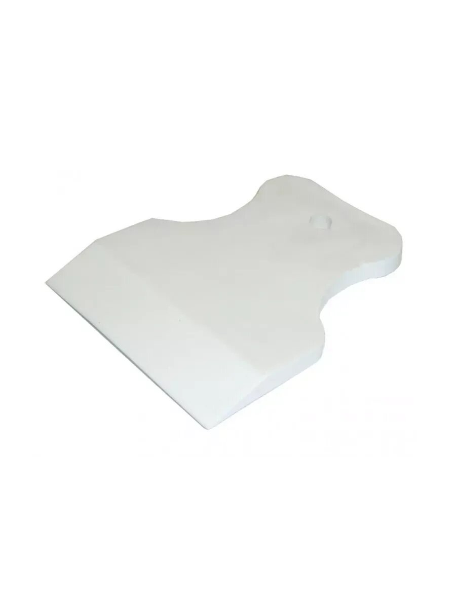 Шпатель резиновый (белый) 100мм 5шт. 27190