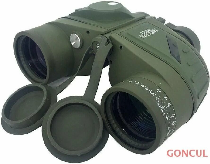 Плавающий морской бинокль с дальномером и компасом для охоты, рыбалки, туризма и наблюдений Veber Waterproof 7X50 БПс