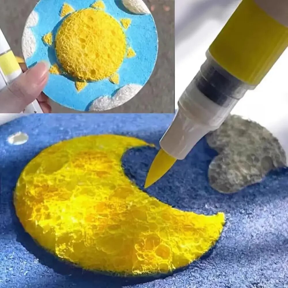 Волшебная 3D-краска Для Рисования: Губчатая Бумага С Текстурой Полистирола Для Творчества, Полая Бумага Для Поделок