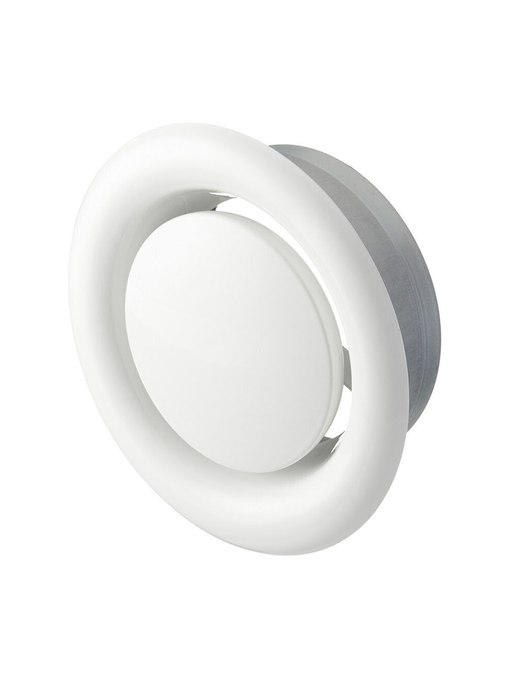 Анемостат вытяжной Pro регулируемый стальной с полимерным покрытием d125 мм белый