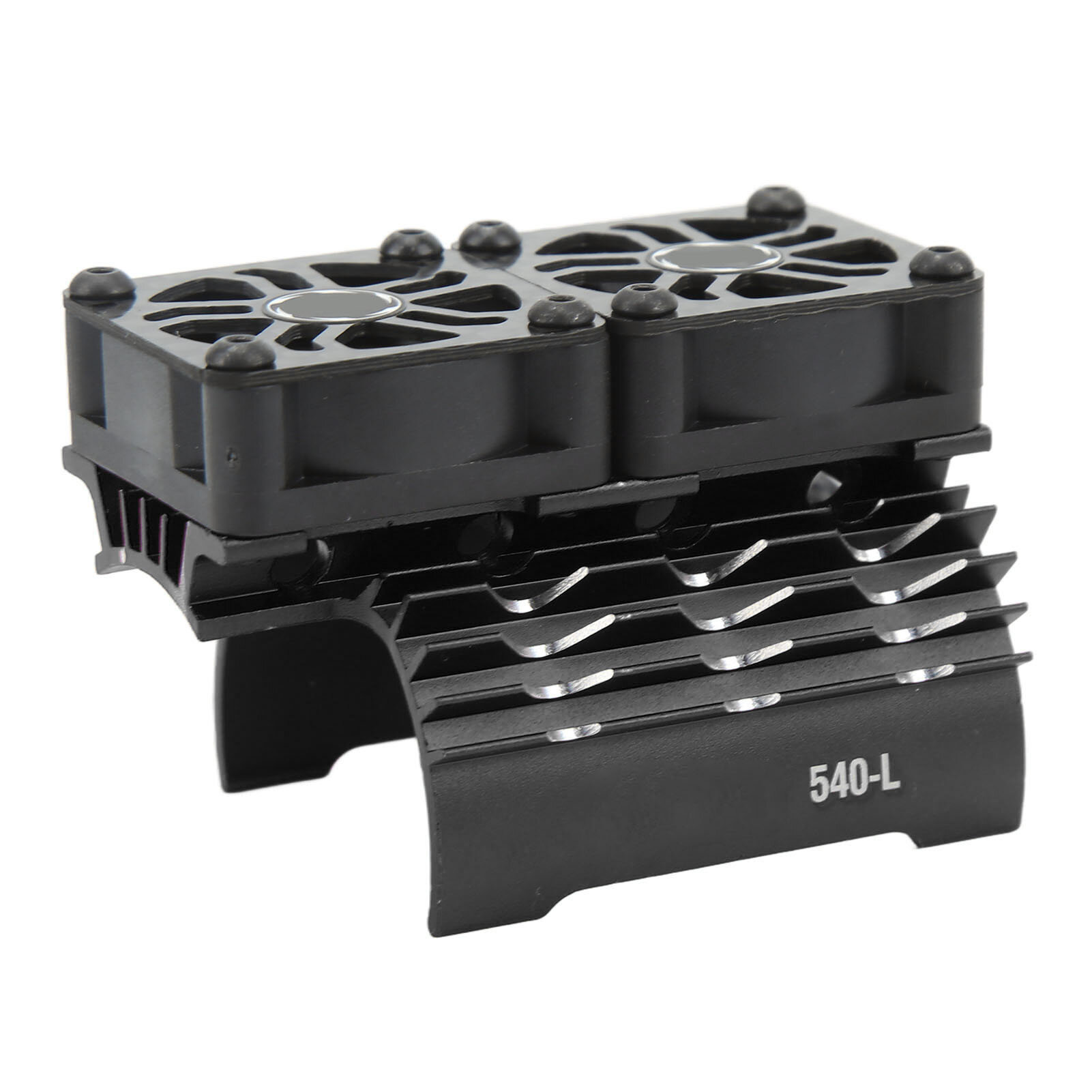 36mm RC Motor Fan Cooling Heatsink 28000RPM 8.4V with Dual Fans Brushless Cover for 540 550 Black