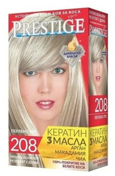 PRESTIGE стойкая крем-краска PRESTIGE для волос 208 - жемчужный