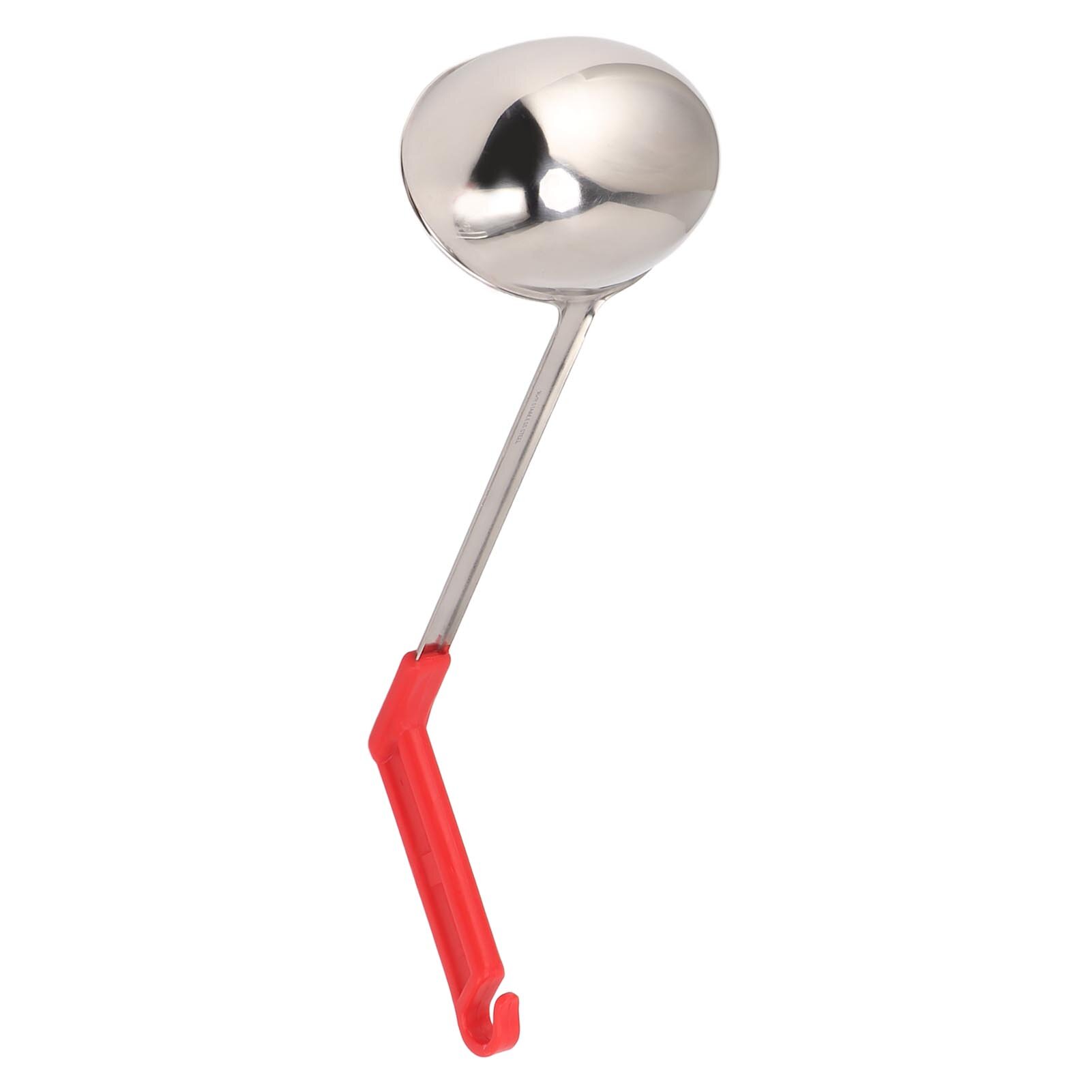 Половник для супа из нержавеющей стали с защитой от ожогов, многофункциональный кухонный ковш с изогнутой ручкой для домашней кулинарии, 240 мл