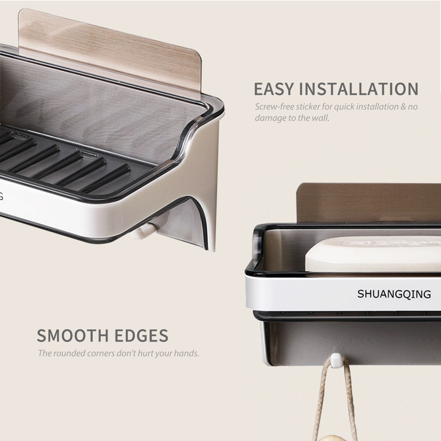 Мыльница с вешалкой для душа, настенный держатель для мыла, ванна для слива воды, мыльница, контейнер для хранения мыла, кухонная раковина, мыльница