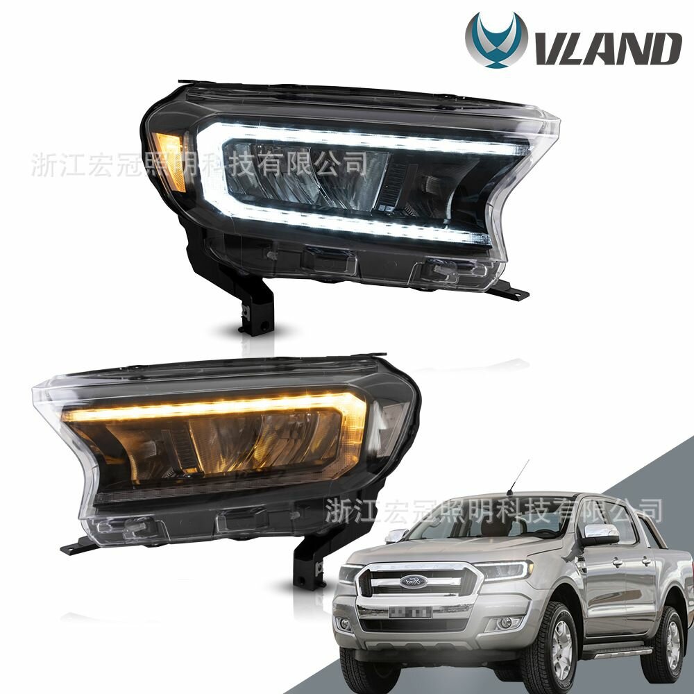 Светодиодные фары для Ford Everest, светодиодные последовательные указатели поворота для Ford Ranger