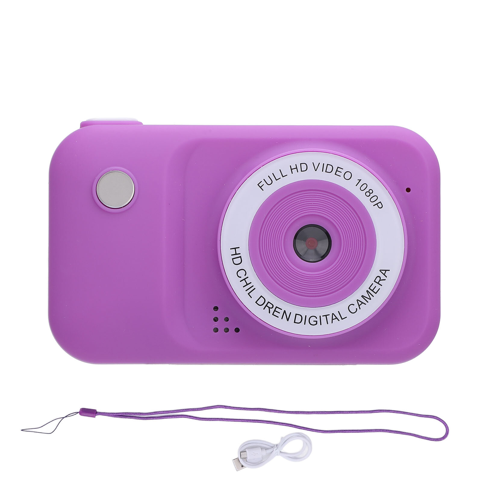 Цифровая видеокамера 1080P 3MP передняя задняя HD двойной объектив автофокус симпатичная компактная цифровая камера с 2-дюймовым экраном функция MP3 игр для подарков на день рождения фиолетовый