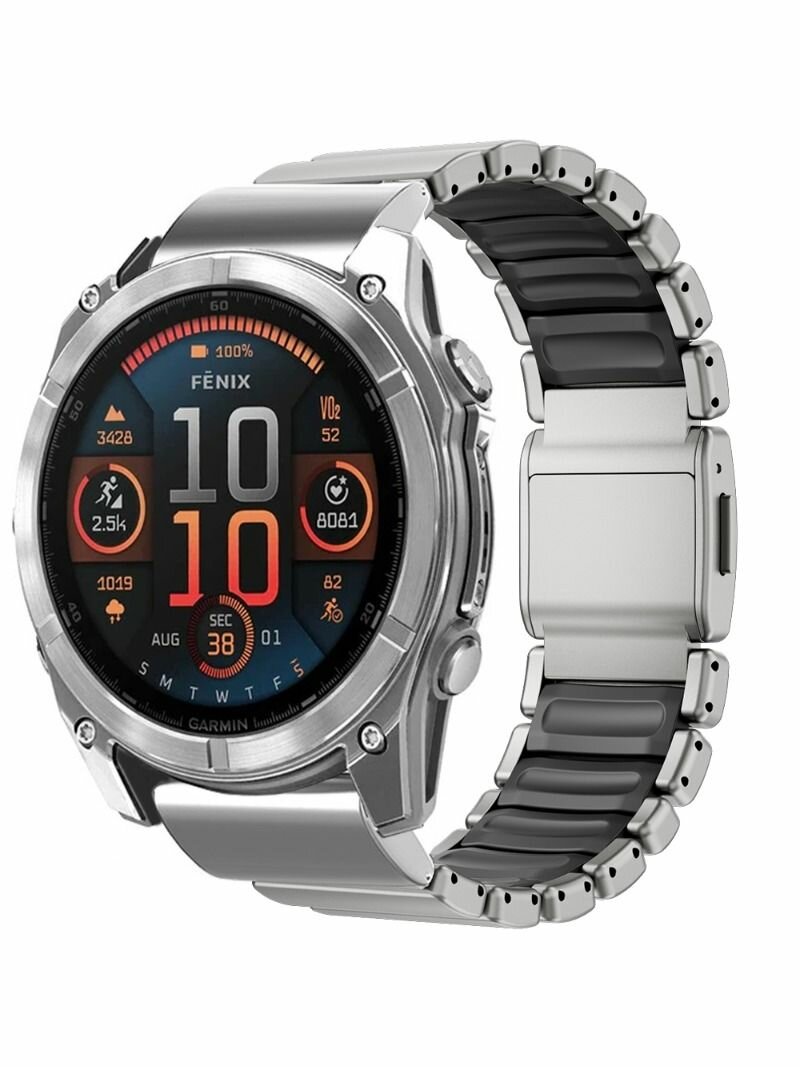 26мм титановая лента для Garmin Watch Fenix 8 7X Pro Tactix7 EPIX Pro 51мм Enduro 3 2X Instinct 3 2X 50мм быстрый ремень