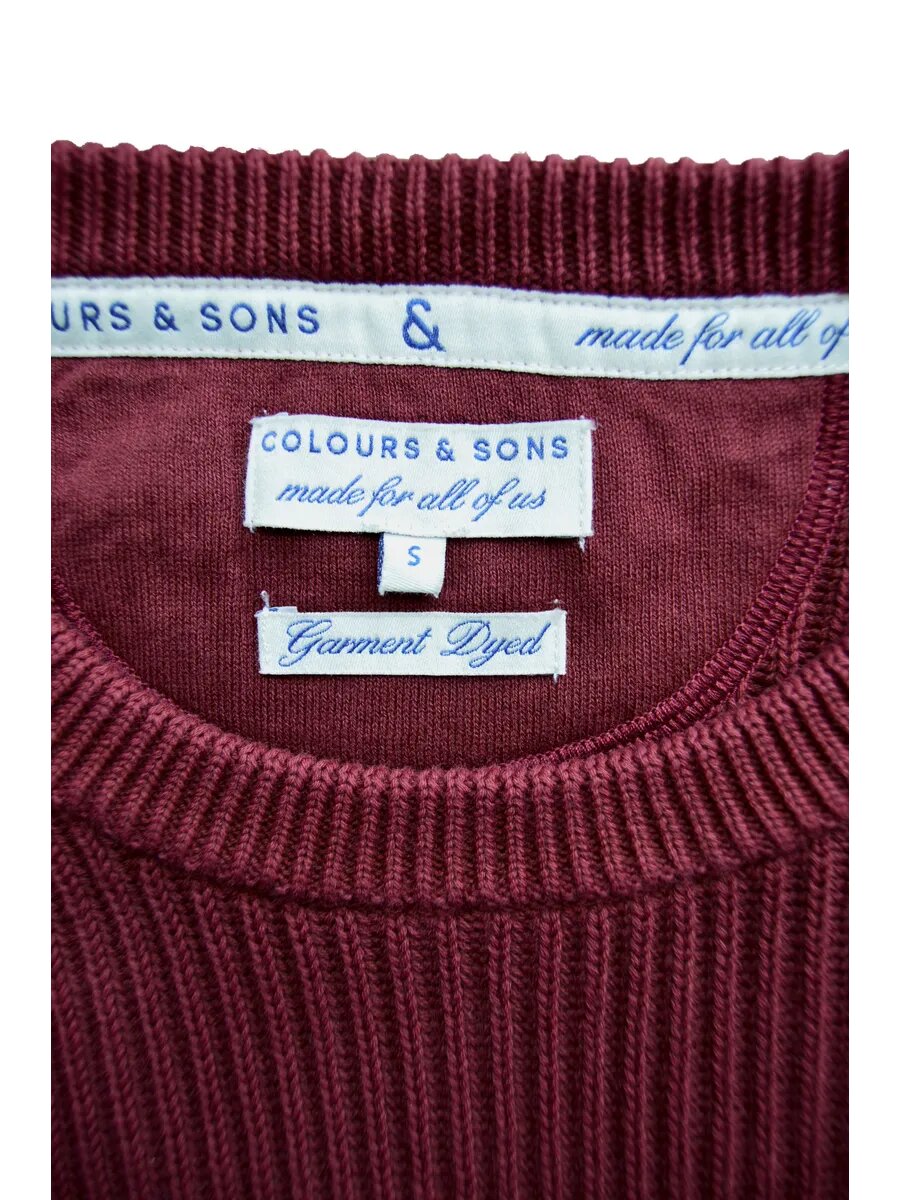 Джемпер COLOURS & SONS Базовый гардероб, размер XXL, вишневый — фото 1