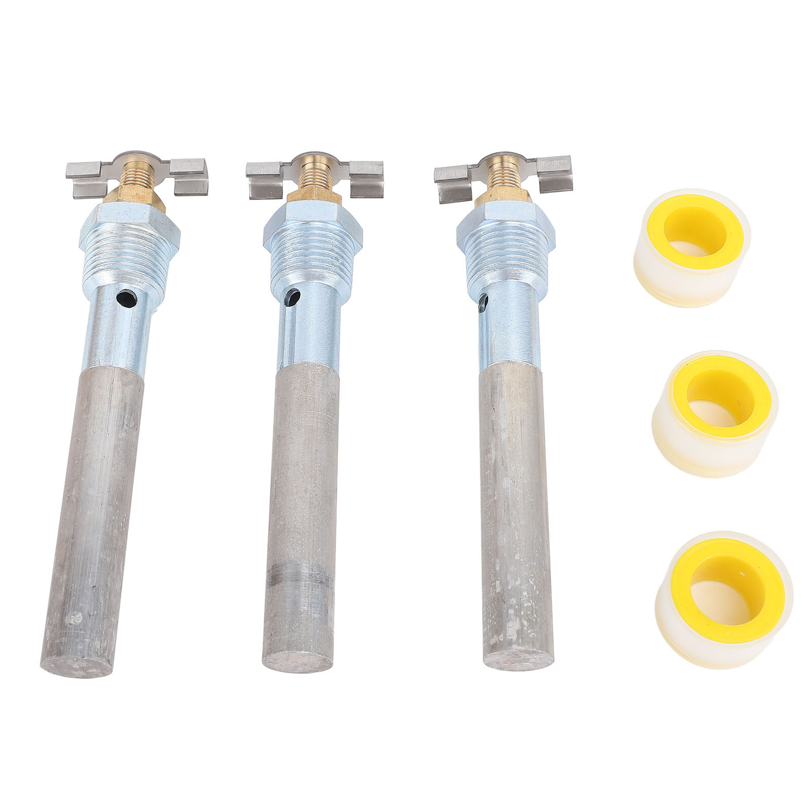 3 Sets RV Water Heater Anode Rod 4.5 X 1/2in NPT Quick Drain Design Tank for Atwood