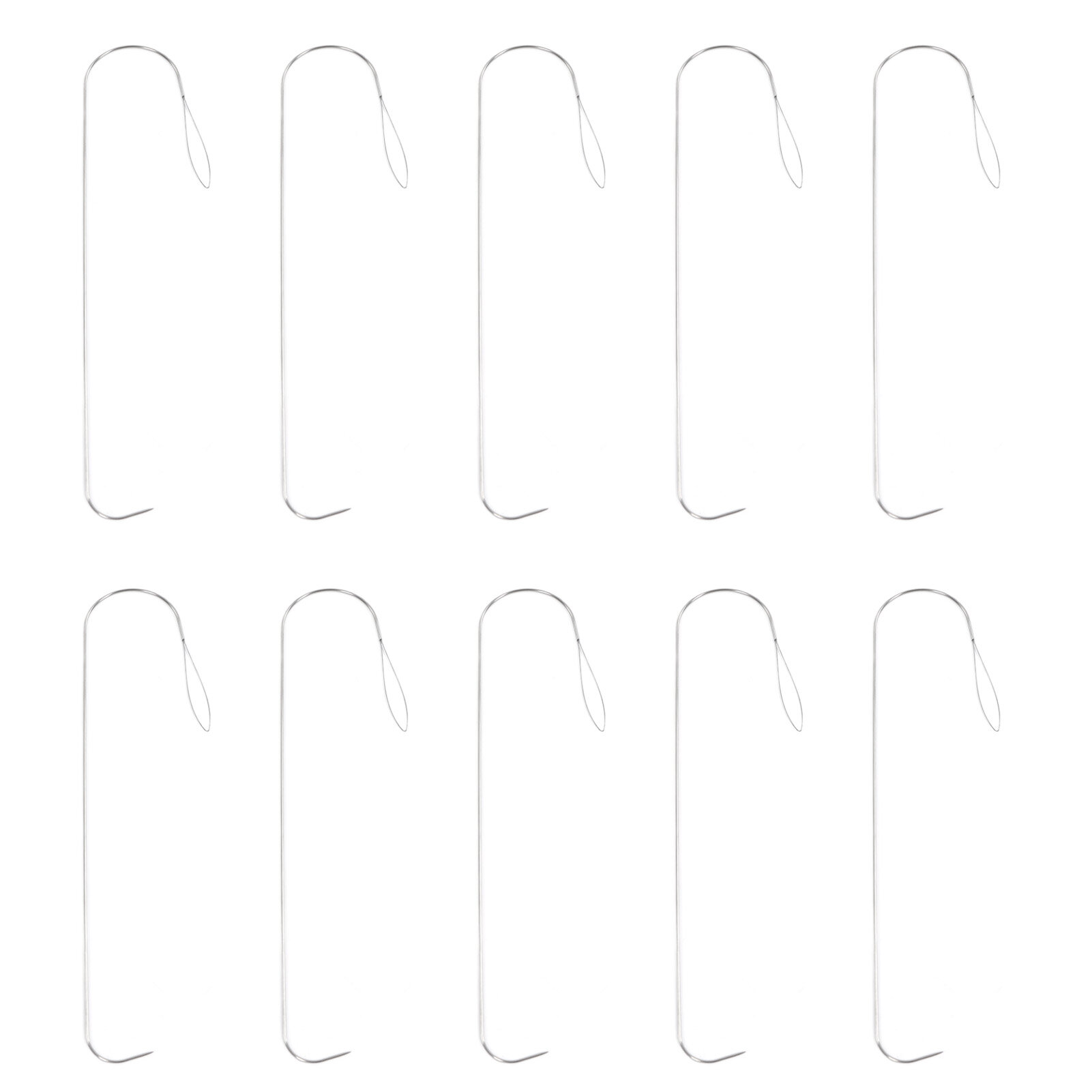 10шт изогнутые иглы из бусинга из нержавеющей стали DIY -бусинки Спиннеры Иглы, изогнутые с изогнуты