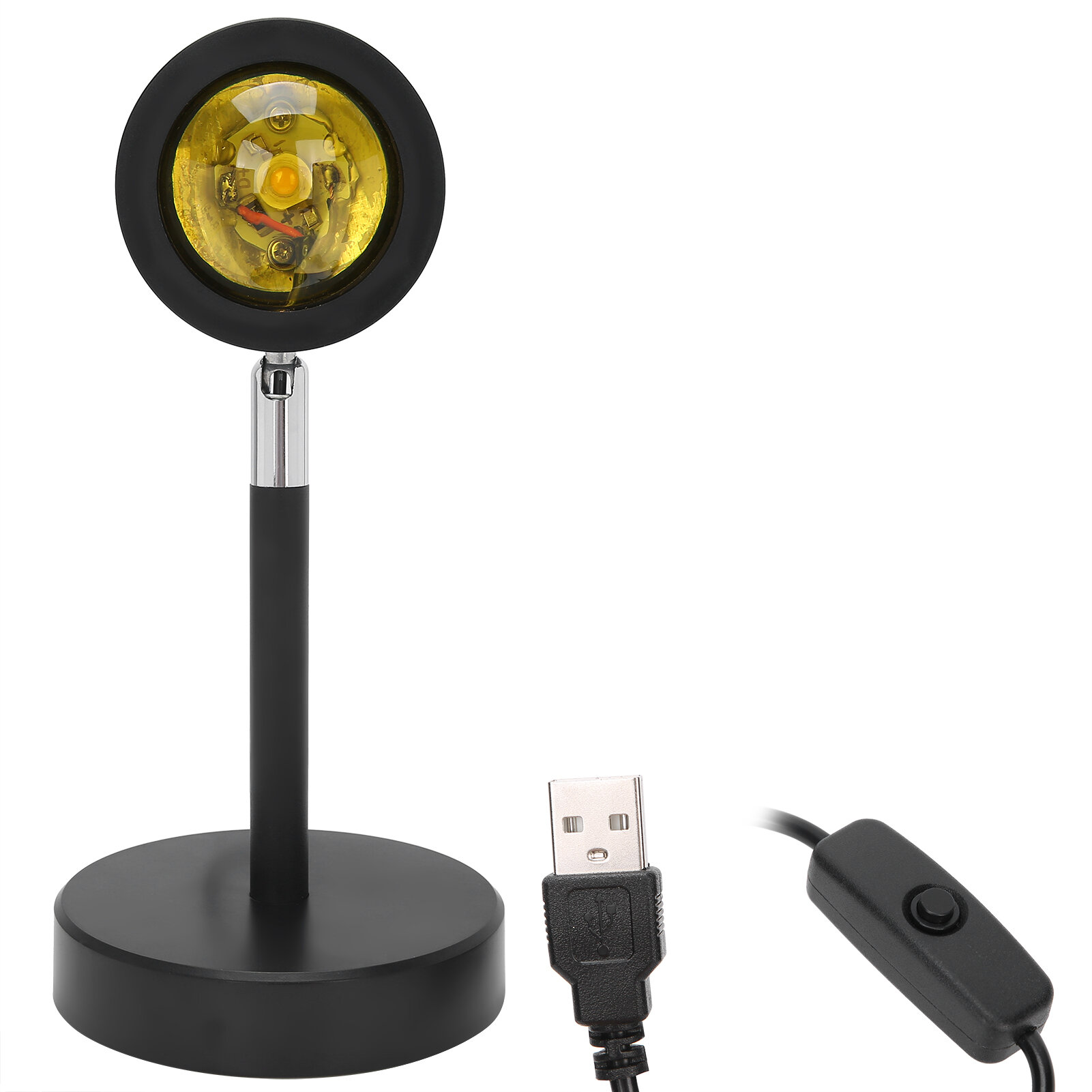 Лампа проектор заката с usb для макияжа и съемок в спальню кофейню бар