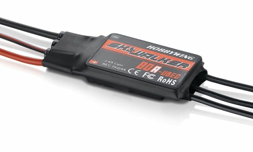 Бесколлекторный регулятор SkyWalker 40A ESC 2-6S со штейкерами