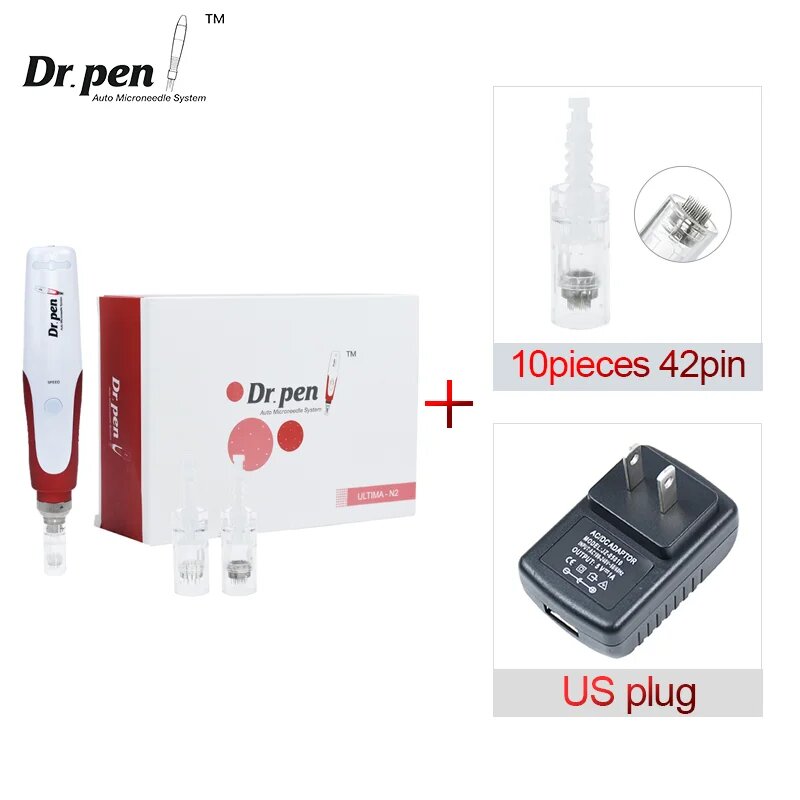 Dr.Pen Ultima N2-W, 10 картриджей 42pin, US plug