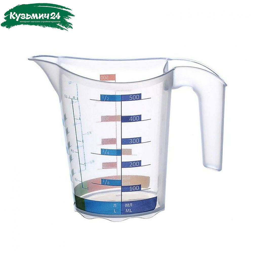 Кружка мерная Эльфпласт Домино 0.5 л