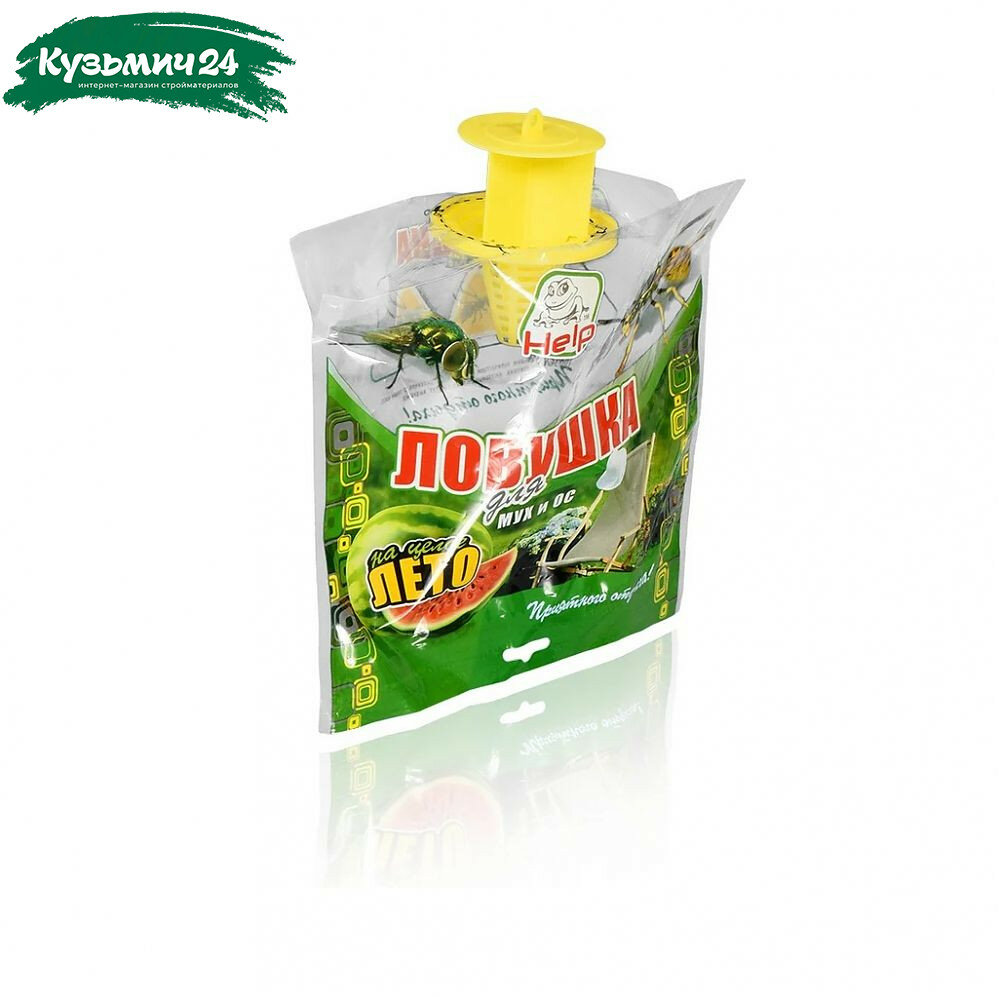 Ловушка Help для мух и ос, полипропилен, прозрачная 210х210 мм