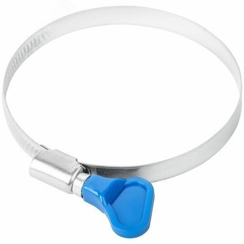 Хомут обжимной накатной с ключом, ширина 9 мм, нерж. сталь 60-80 мм/ 6 шт в уп.