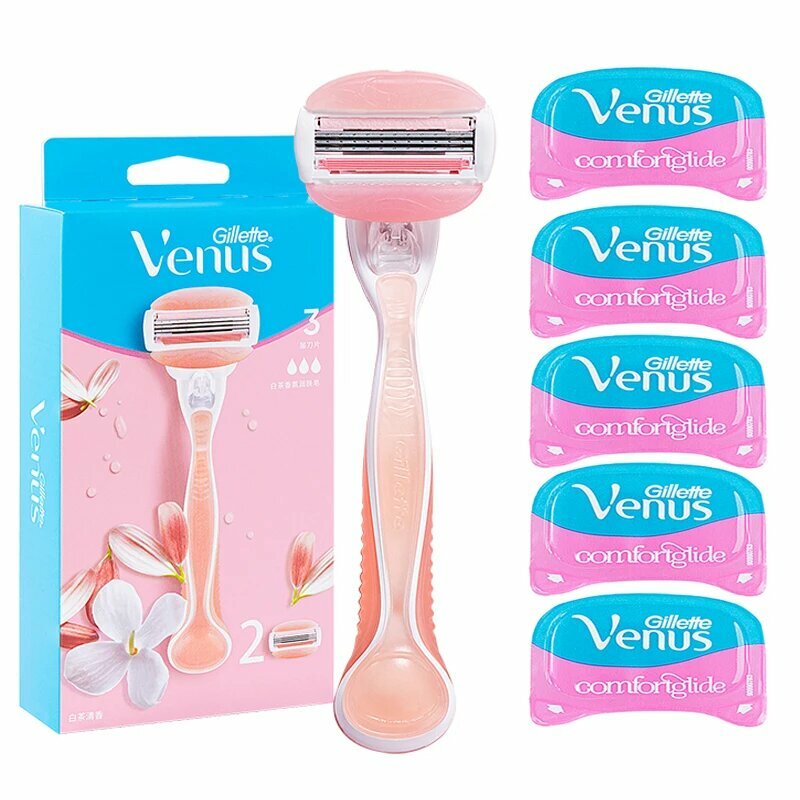 Gillette Venus Женская бритва 3 лезвия 1 razor 5 blades Set
