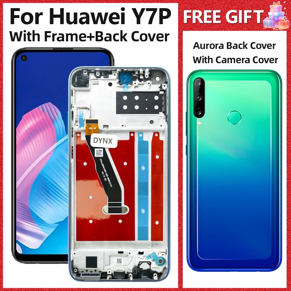 100% тест 6,39 дюйма для Huawei Y7p 2020, ЖК-экран ART-L28 ART-L29 для Huawei P40 Lite E, ЖК-экран с сенсорным дигитайзером в сборе