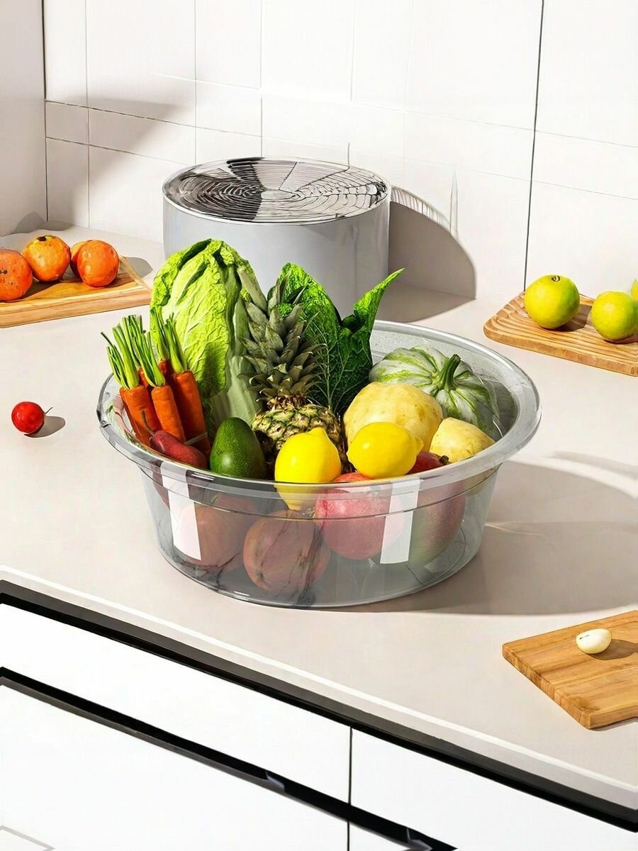 Таз хозяйственный, удобный для дома и дачи, пластмассовый, малый