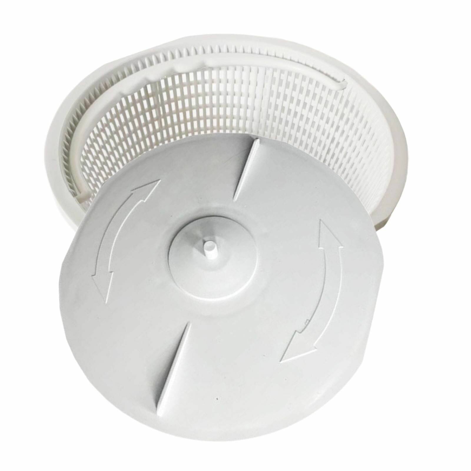 Корзина для скиммера бассейна с крышкой, эффективная для наземных бассейнов, удаляет листья и мусор, прочная и простая в уходе