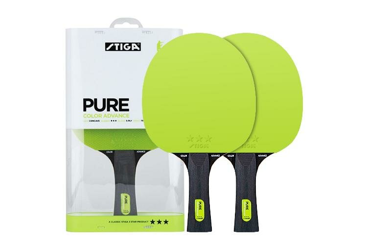 Ракетки для настольного тенниса унисекс Stiga Pure Wood грейпфрутово-зелёный