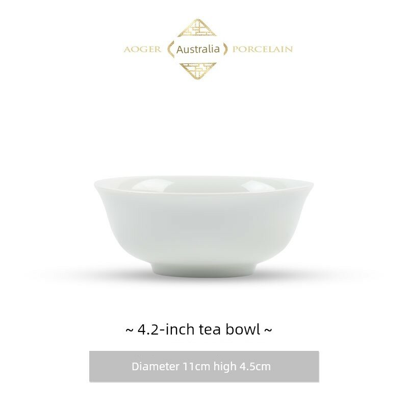 Элитные тарелки и миски с подглазурной росписью, керамические миски для еды из высококачественной белой глины из