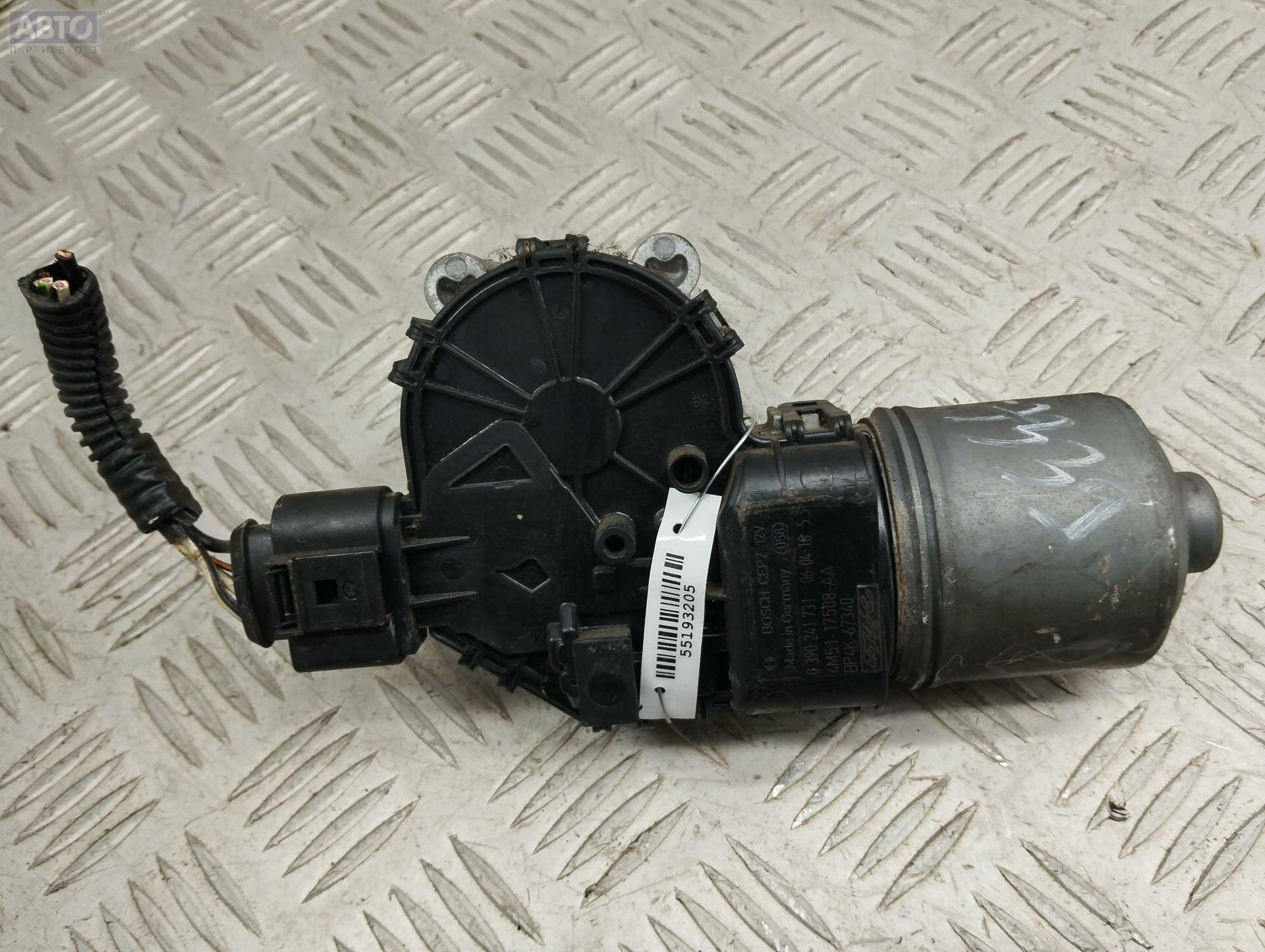 Двигатель стеклоочистителя переднего (моторчик дворников) Ford Focus 2 (2004-2010)