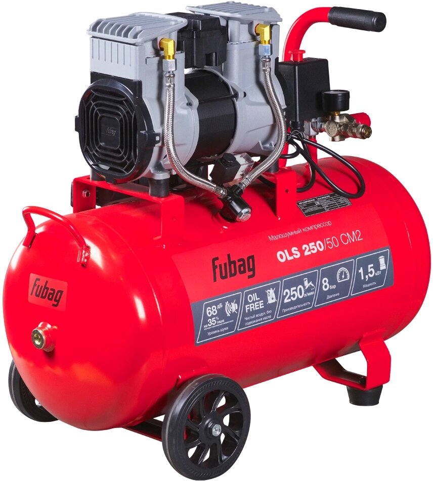 Компрессор поршневой Fubag OLS 250/50 CM2 безмасляный 250л/м