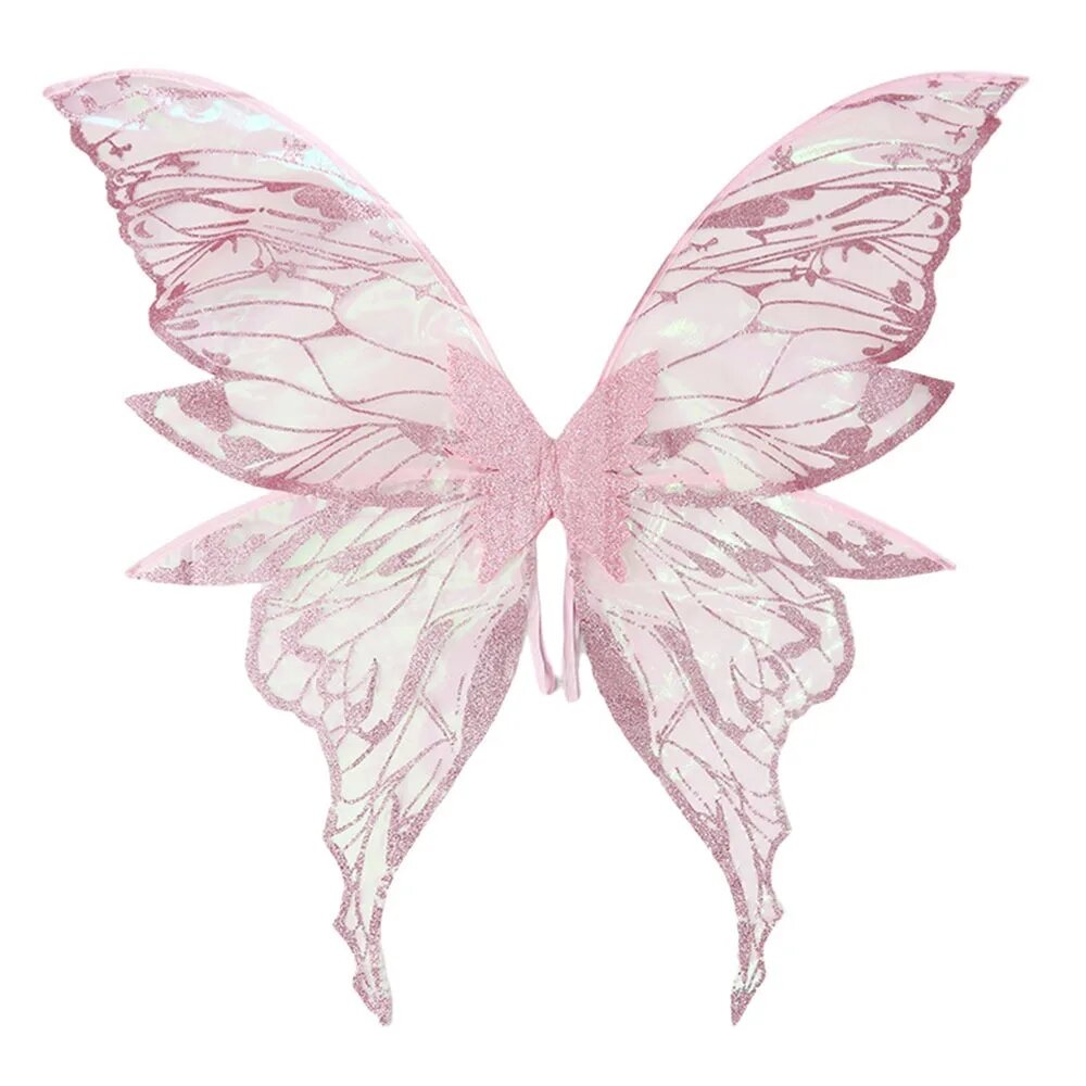 Крылья феи органза разные цвета Розовый, Pink