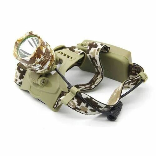 Фонарик налобный аккумуляторный камуфляжный P-A-8056M-P50
