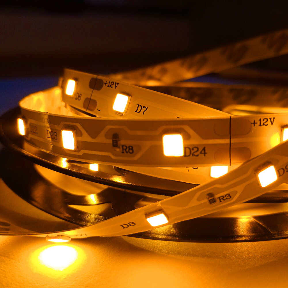 Светодиодная лента SMD 2835 60led 12v Желтый 5м