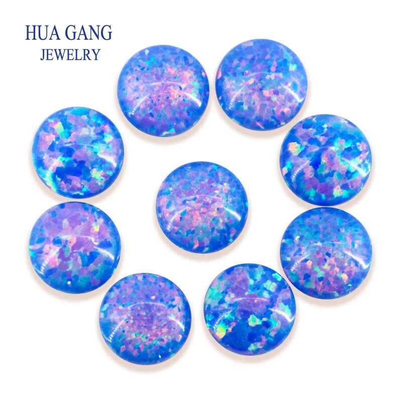 Синтетический опал, бусины, круглые, разноцветные, 3-8 мм 4.0mm-10pcs, OP74