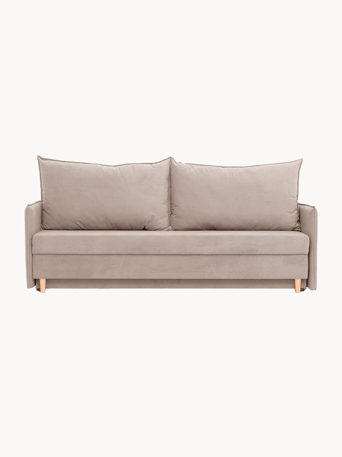 Диван - кровать прямой Кёльн Лайт, механизм еврокнижка, 200 х 74 х 73 см, Бежевый