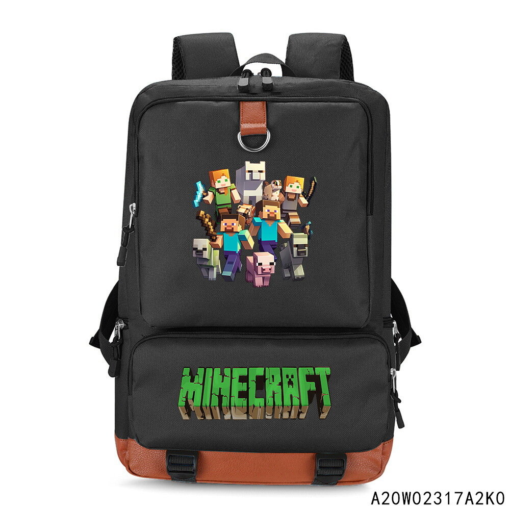 Школьная сумка Minecraft, игровая периферийная школьная сумка для школьников, большая емкость, рюкзак с принтом, компьютерная сумка