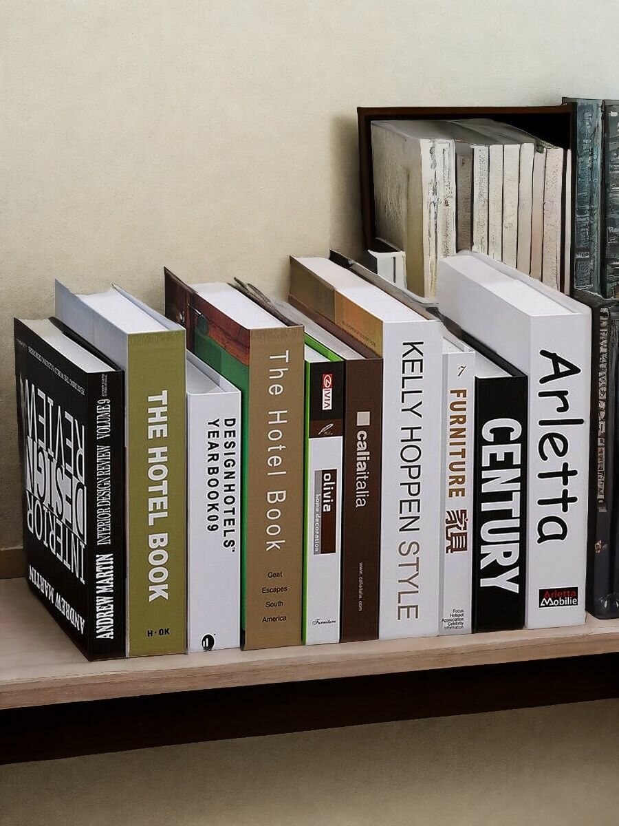 10 модных и роскошных поддельных книг, декоративные имитации книг