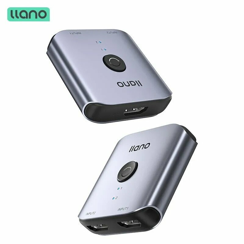 Llano HDMI сплиттер 1 в 2, 4K/60Hz переключатель, Dolby звук,