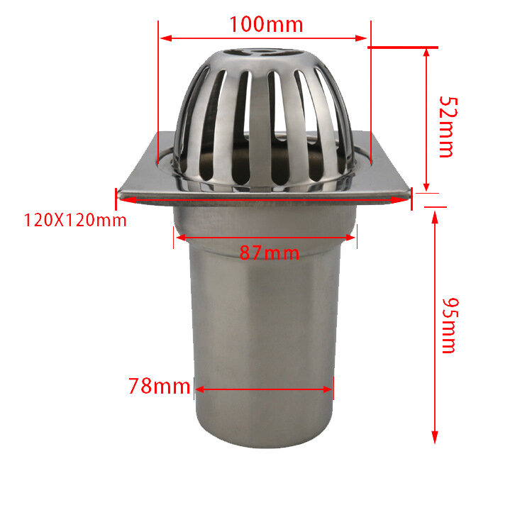 88-203MM пол/открытая крыша дренаж Садовая антиблокирующая напольная сливная крышка, антиблокирующая
