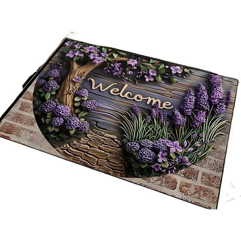 Цветной полукруглый ковер для прихожей, напечатанный на 3D-принтере