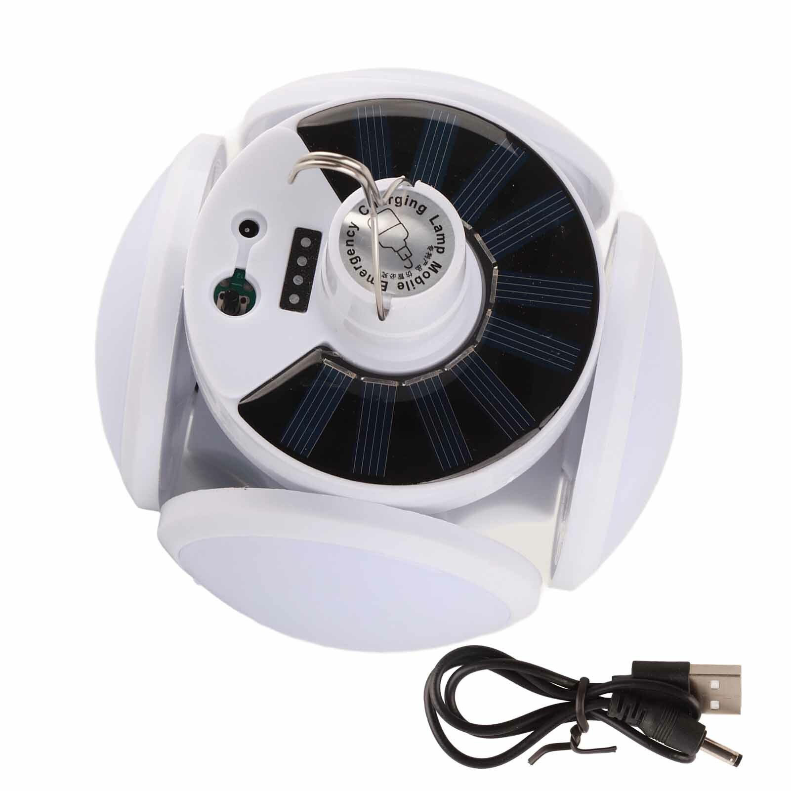 Шальная лампа складная солнечная зарядка USB Светодиодная высокая яркость света для открытого кемпинга