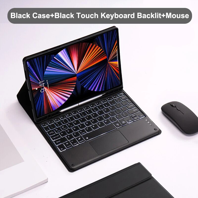 Чехол-клавиатура EWA для iPad, русская раскладка iPad Pro11 (M4) 2024, Black D