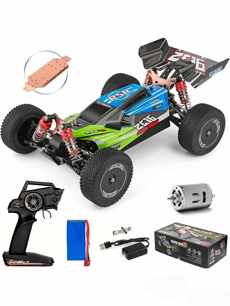 Радиоуправляемая машинка багги WLToys масштаб 1:14 - WLT-144001-GREEN