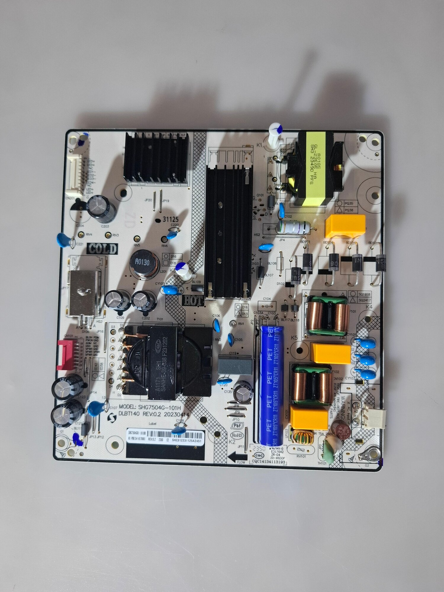 Блок питания (SHG7504G-101H), для телевизора Яндекс Станция 55 YNDX-00101