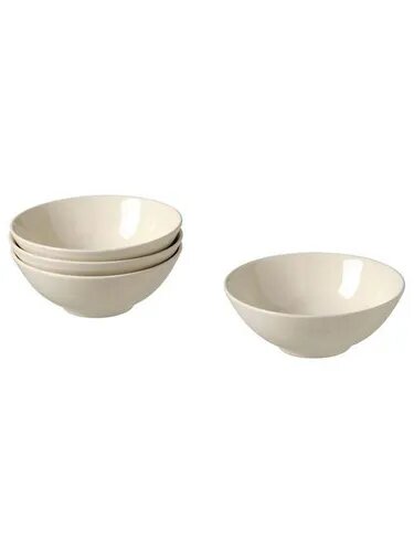 IKEA Миска 600 мл бежевый, 4 шт