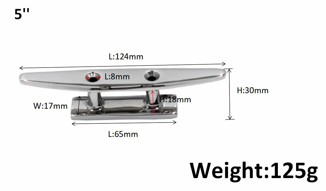 Скобы для лодки из нержавеющей стали 5inch
