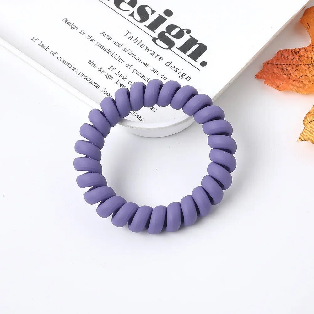 Фиолетовые спиральные резинки для волос, Color: K