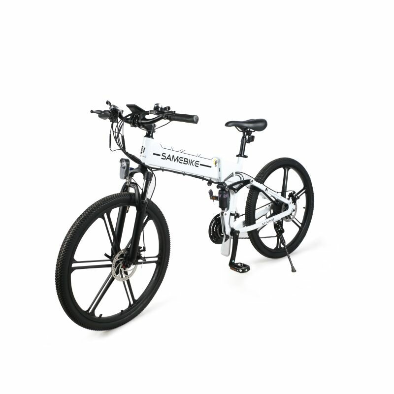 Складной электрический горный велосипед Электрический взрослый SAMEBIKE L026II/26-дюймовая рама с полной подвеской/ двигатель мощностью 500 Вт