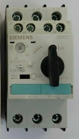 Выключатель автоматический для защиты электродвигателя Siemens 3RV1021-1GA15